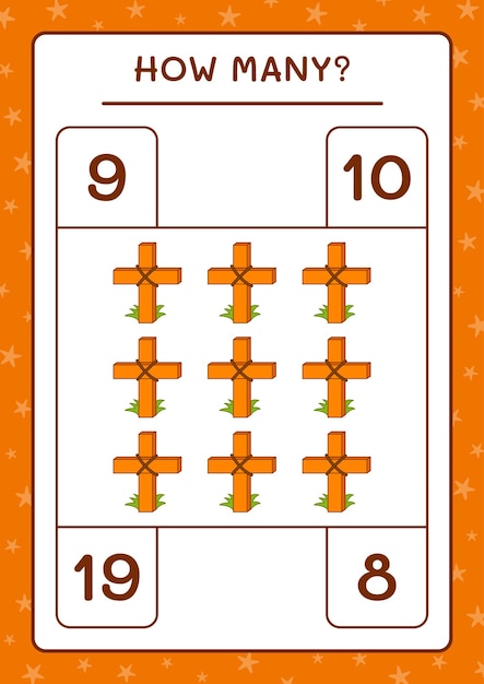 Vibrant Orange Math Counting Worksheet with Stars | Jiffy Designs