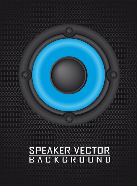 Vibrant Speaker Design on Perforated Black Background | Jiffy Designs