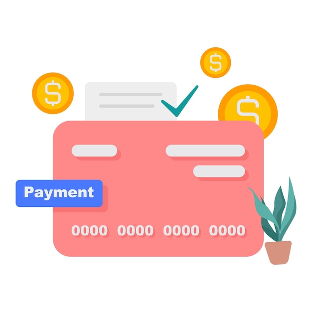 Vibrant Digital Payment Card with Dollar Signs and Greenery | Jiffy Designs