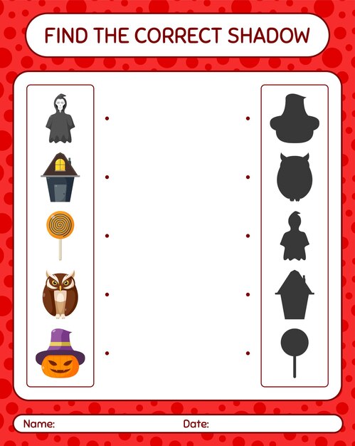 Spooky Shadow Matching Game for Halloween Fun | Jiffy Designs