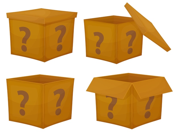 Vibrant Mystery Boxes with Intriguing Question Marks | Jiffy Designs