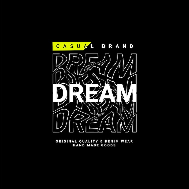 Stylized Typography Artwork with Repeated 'Dream' Motif | Jiffy Designs