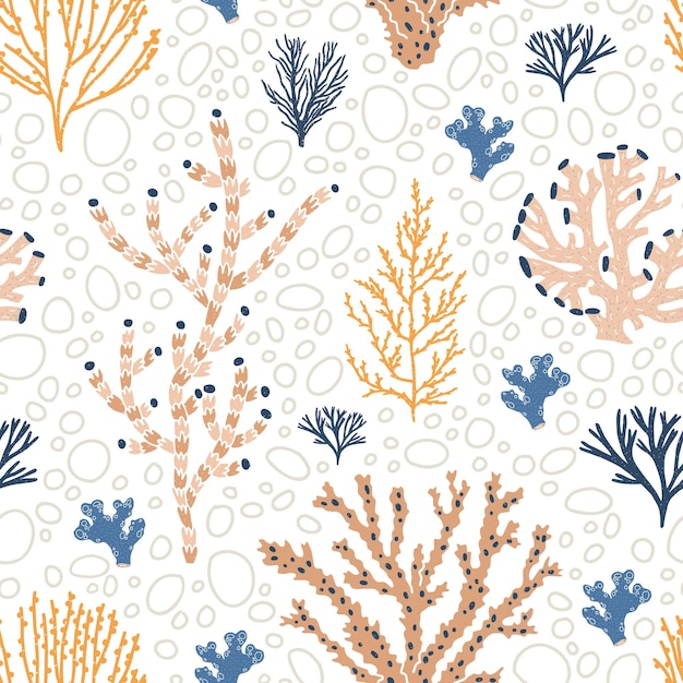 Vibrant Underwater Coral Reef Pattern | Jiffy Designs