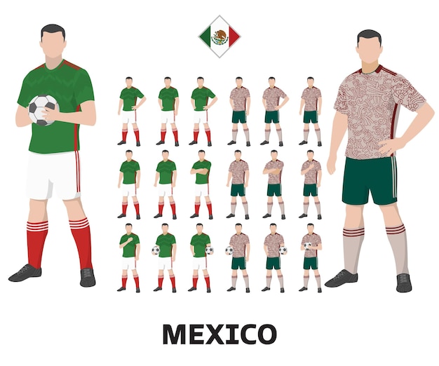 Vibrant Collection of Mexico's National Soccer Team Uniforms | Jiffy ...