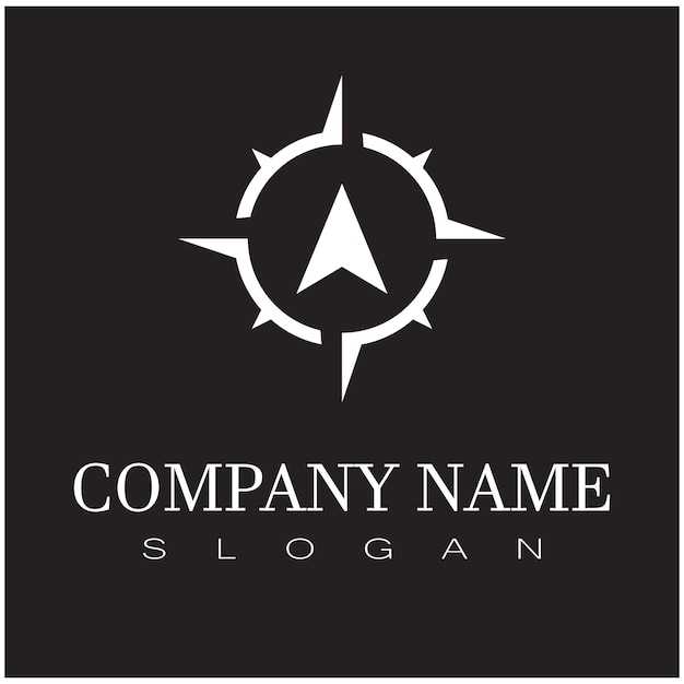 Sleek Compass Symbol with Elegant Company Name and Slogan | Jiffy Designs