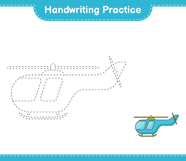 Whimsical Helicopter Handwriting Practice | Jiffy Designs