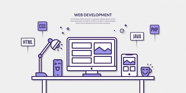 Vibrant Web Development Workspace with Coding Tools | Jiffy Designs