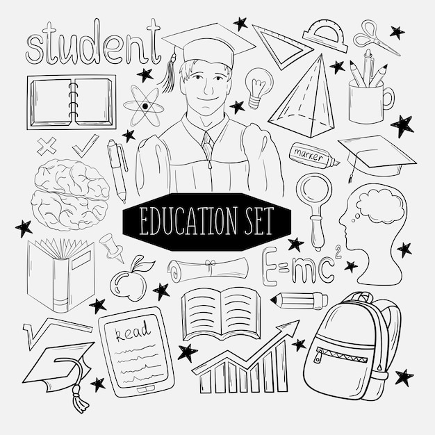 Vibrant Doodles Celebrating the Joy of Student Education | Jiffy Designs