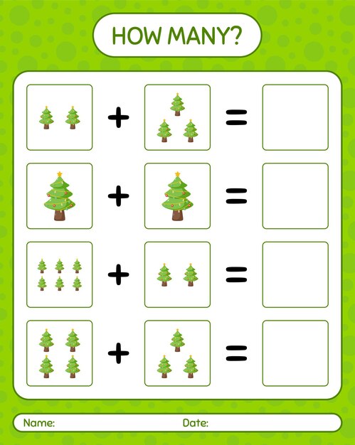 Counting Christmas Trees: A Festive Math Worksheet | Jiffy Designs