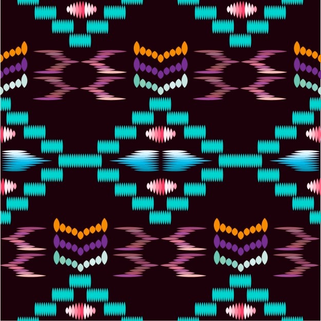 Vibrant Geometric Navajo Pattern with Colorful Motifs and Shapes ...