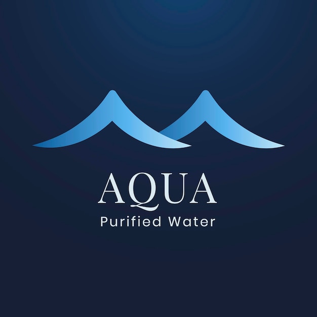 Refreshing Aqua Purified Water Logo | Jiffy Designs