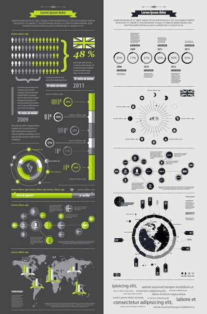 Comprehensive Global Data Visualization Infographic with Diverse ...