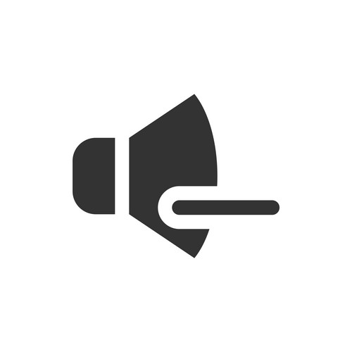 Sound Icon With A Minus Sign. Turn Down The Sound, Turn Down The Volume ...