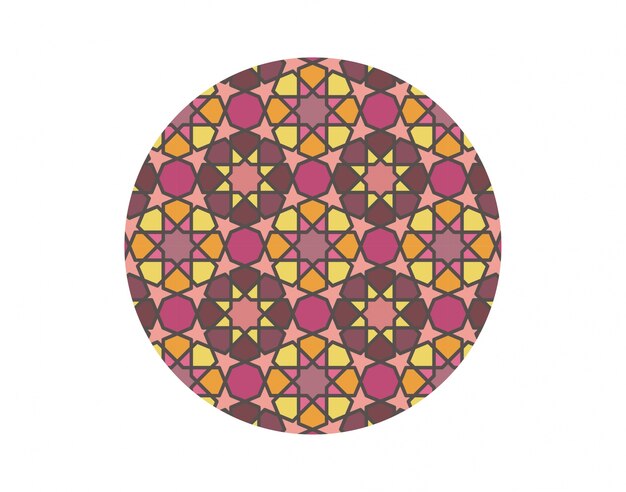 Vibrant Geometric Mosaic with Interlocking Star Patterns | Jiffy Designs