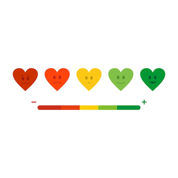 Vibrant Heart Spectrum: Emotive Gradient of Felt Shapes | Jiffy Designs