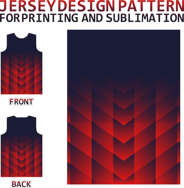 Striking Geometric Jersey Design in Fiery Hues | Jiffy Designs