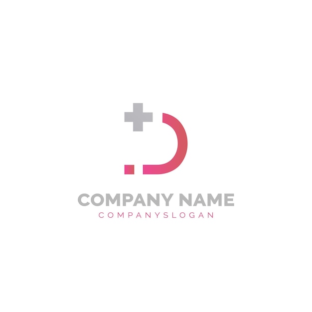 Simple Red and Gray Medical Symbol Logo | Jiffy Designs