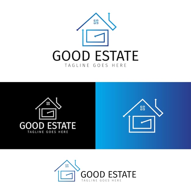 Stylized House Symbols for Real Estate Branding | Jiffy Designs