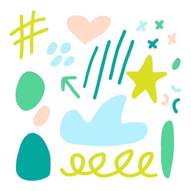 Playful Shapes and Symbols in Vibrant Pastel Tones | Jiffy Designs