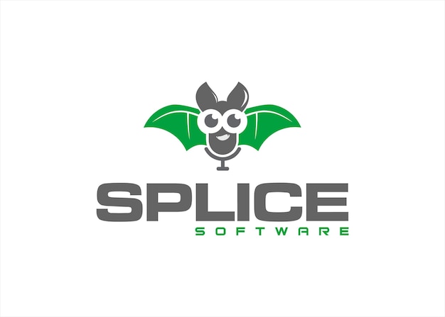 Whimsical Bat Logo for Splice Software Company | Jiffy Designs