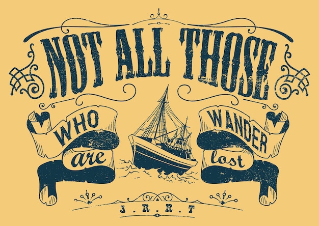 Captivating Vintage Nautical Design with Inspiring Motto | Jiffy Designs