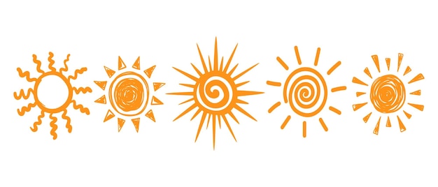 Vibrant Collection of Artistic Sun Symbols and Icons | Jiffy Designs