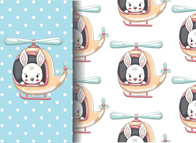 Charming Bunny Helicopter Collection for Vibrant Designs | Jiffy Designs