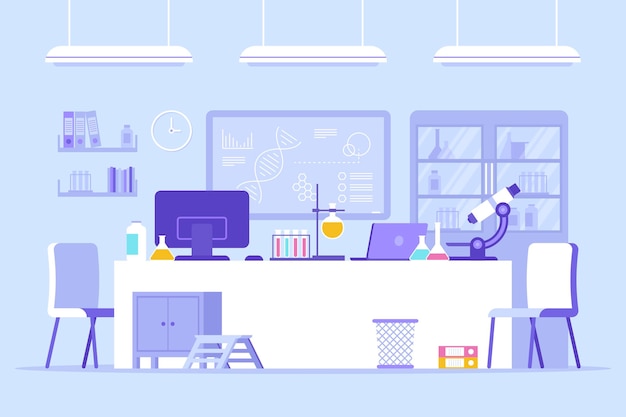 Vibrant Science Lab Workspace with Modern Equipment | Jiffy Designs