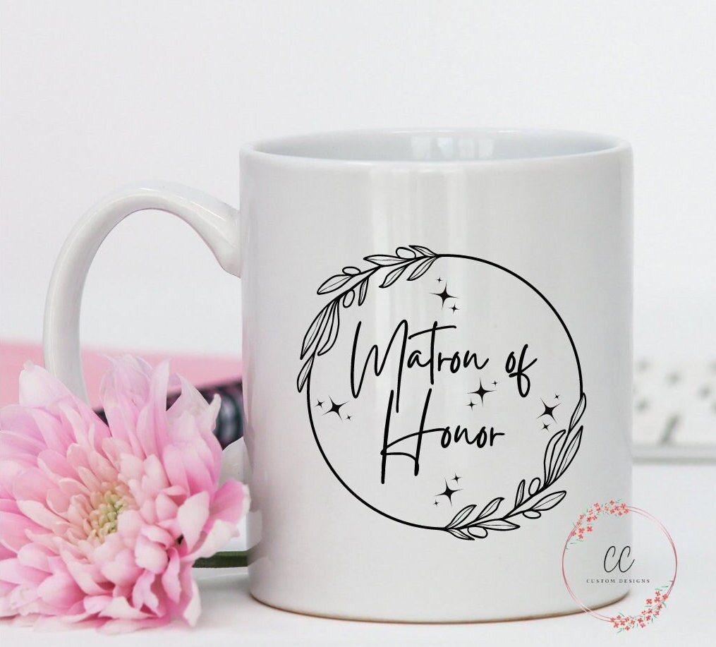 Matron of Honor Svg, Wedding Svg, Bridal Party Svg, Bridal Party Gift ...