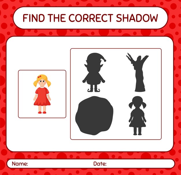 Charming Girl Silhouette Matching Game | Jiffy Designs