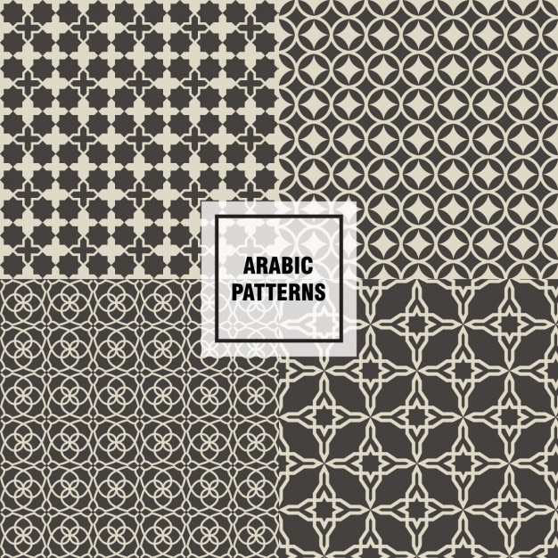 Intricate Arabic Geometric Pattern Collection with Text Overlay | Jiffy ...