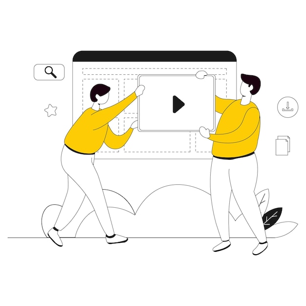 Collaborative Video Editing: Two Colleagues Reviewing Footage | Jiffy ...