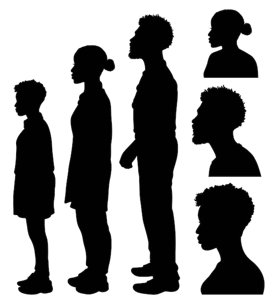 Diverse Silhouettes: Profiles of Individuals from Different Backgrounds ...