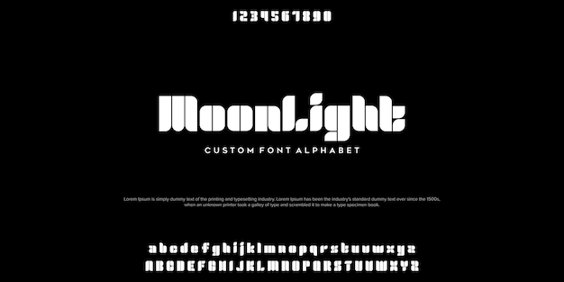 Moonlight: A Captivating Custom Font Alphabet | Jiffy Designs