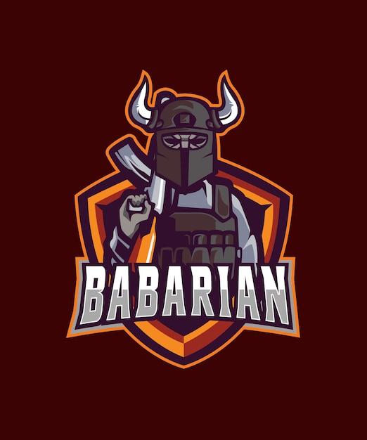 Fierce and Formidable Barbarian Mascot Design | Jiffy Designs