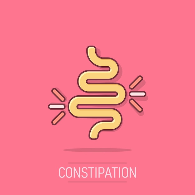 Vibrant Intestinal Illustration for Constipation Awareness | Jiffy Designs