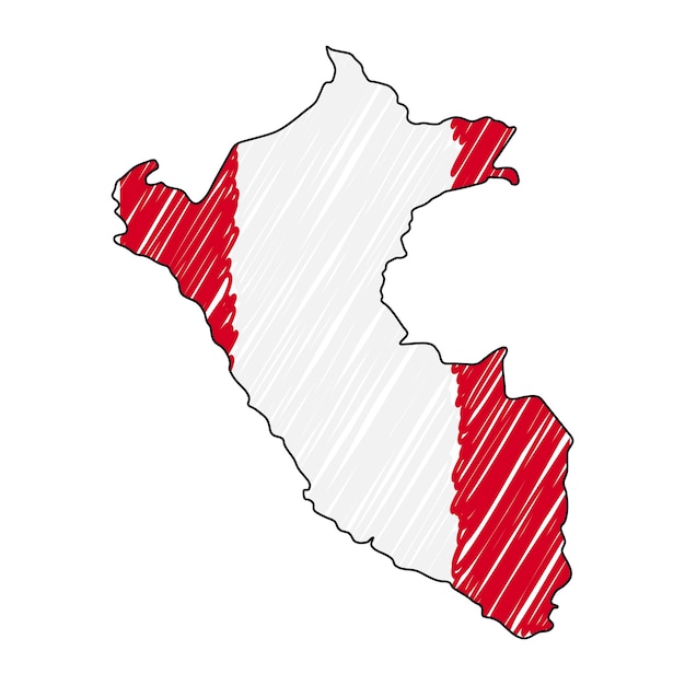 Vibrant and Patriotic Outline of Peru | Jiffy Designs