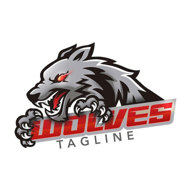 Fierce Timber Wolf Mascot with Powerful Claws and Fangs | Jiffy Designs