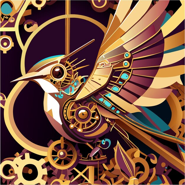 Magnificent Steampunk Winged Mechanical Creature | Jiffy Designs