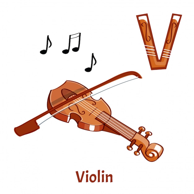 Vibrant Violin with Melodic Musical Notes | Jiffy Designs