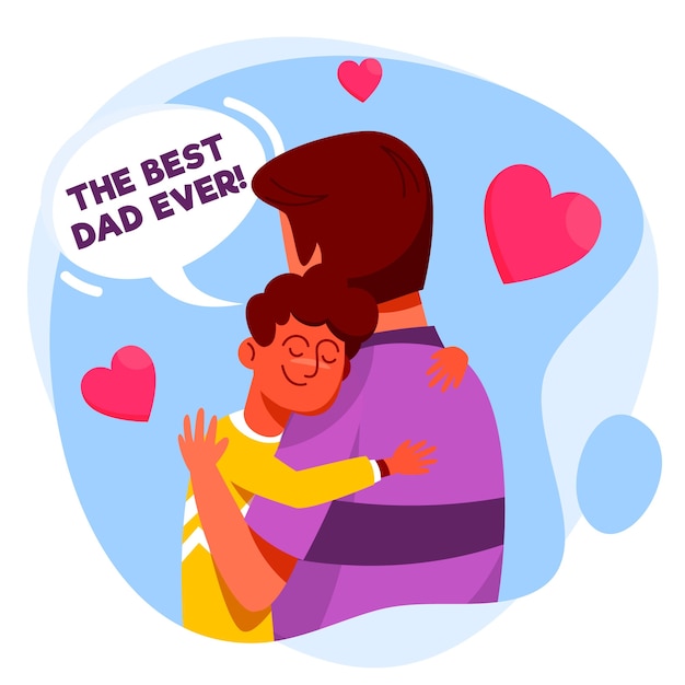 A Heartfelt Embrace: Celebrating the Best Dad Ever | Jiffy Designs