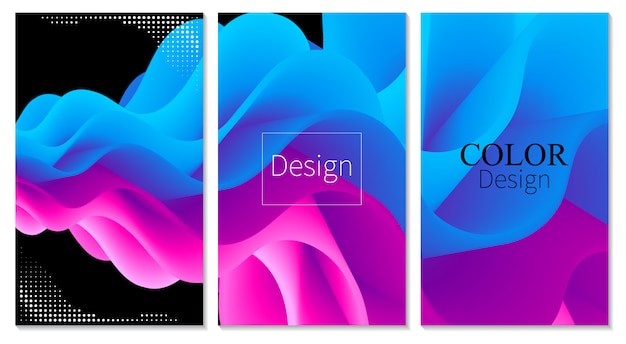 Vibrant Fluid Color Gradients in Abstract Design Collection | Jiffy Designs