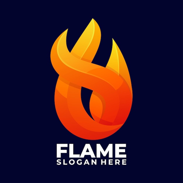 Vibrant Fiery Flame Logo with Captivating Gradient Design | Jiffy Designs