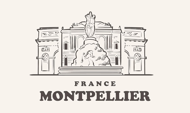 Iconic Montpellier Landmark Showcasing French Architectural Grandeur ...