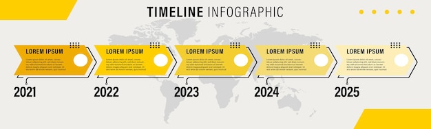 Vibrant Global Timeline Infographic with Hexagonal Markers | Jiffy Designs