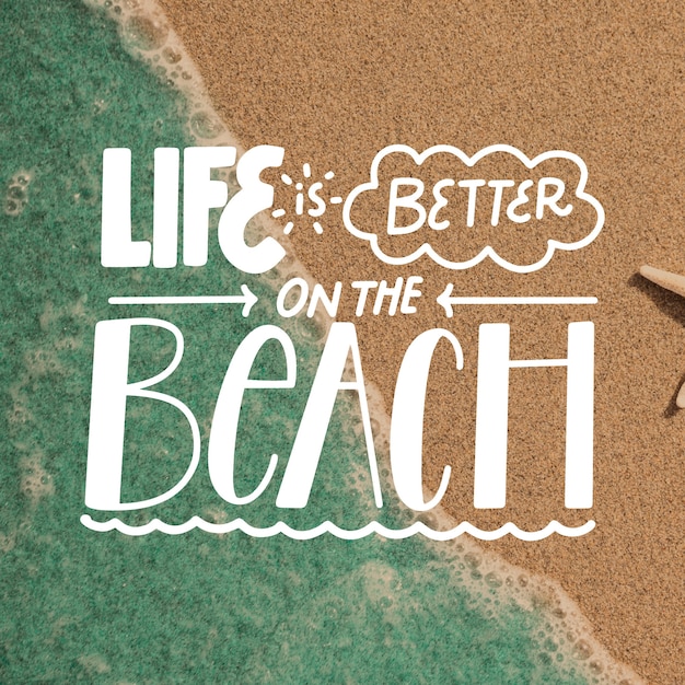 Uplifting Beach-Inspired Typography Design | Jiffy Designs