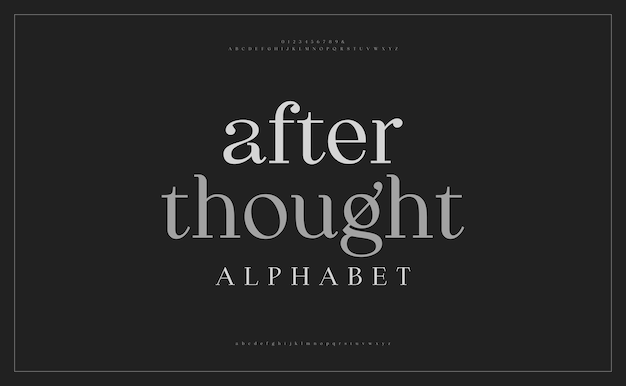 Elegant Typographic Alphabet Design with Thoughtful Lettering | Jiffy ...