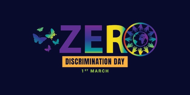 Colorful Butterflies and Vibrant Symbols for Zero Discrimination Day ...