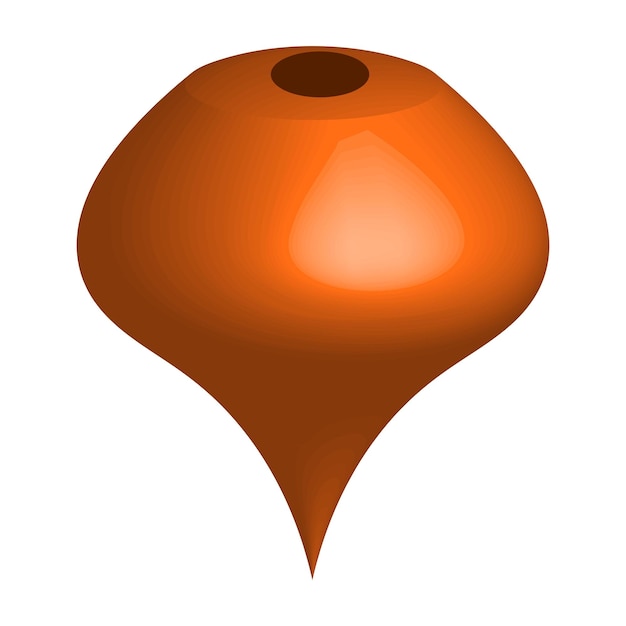 Vibrant Orange Teardrop-Shaped Design | Jiffy Designs