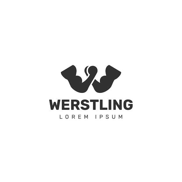 Powerful Grappling Symbol: Iconic Wrestling Logo Design | Jiffy Designs